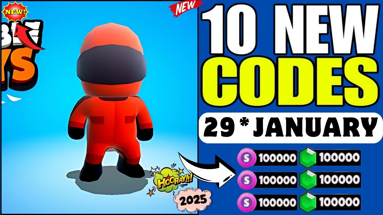 💫NEW ALL WORKING CODES FOR STUMBLE GUYS IN JANUARY 2025 - STUMBLE GUYS ...