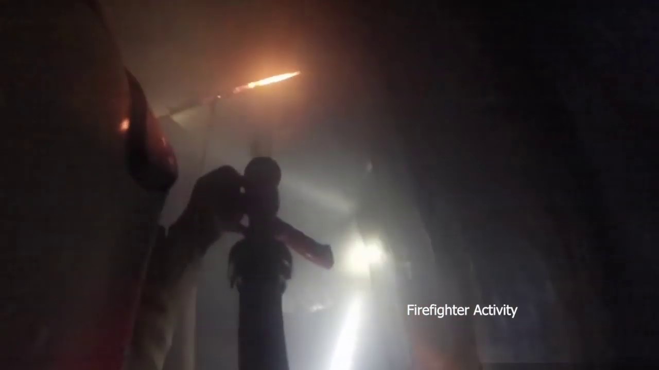 Firecam: Firefighters Working A Structure Fire - YouTube