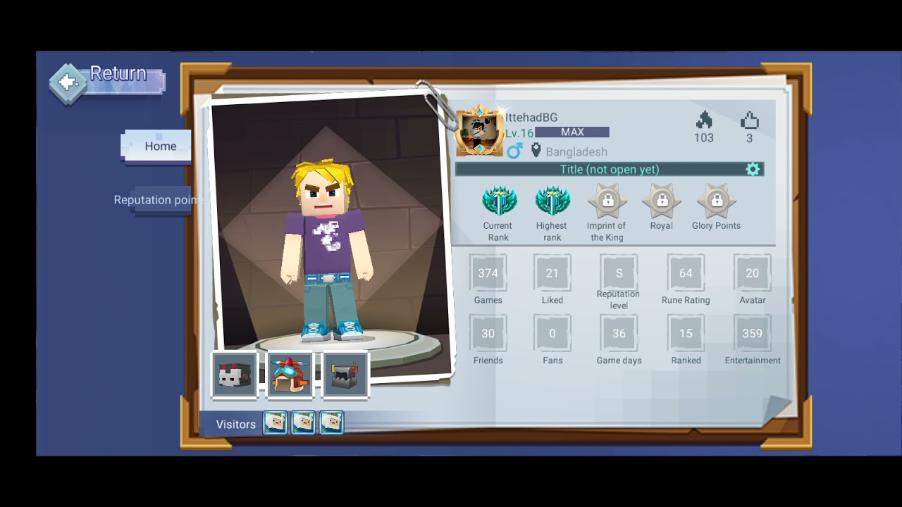 New free profile frame in Bedwars (Blockman go) - YouTube