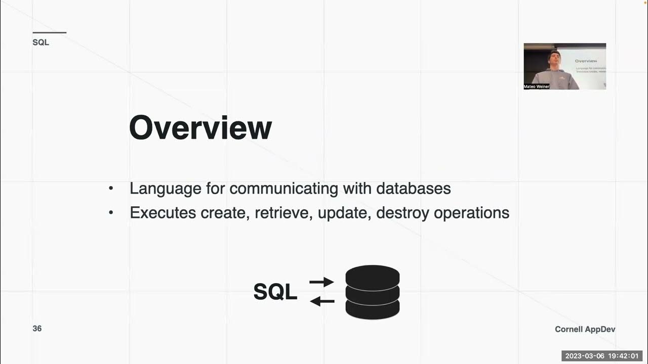 Intro to Backend Development: Lecture 2 - Databases - YouTube