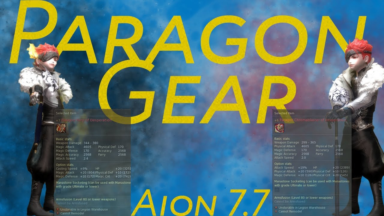 Enchanting Paragon Gear in Aion 7.7ish - YouTube