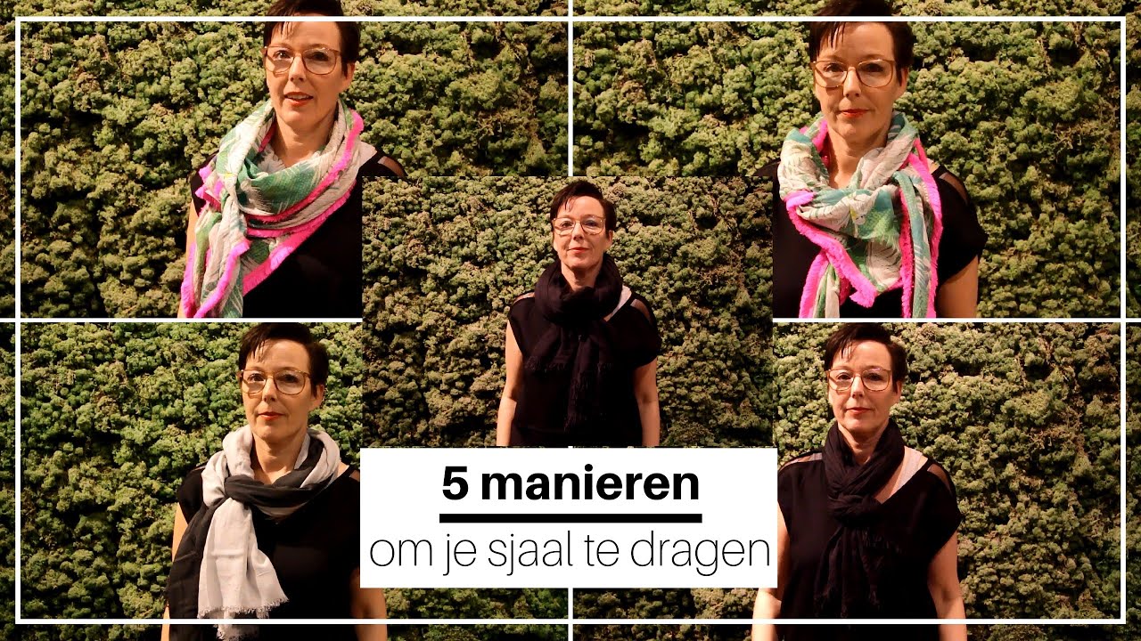 5 manieren om je dames sjaals te knopen | Castelijn Beek - YouTube