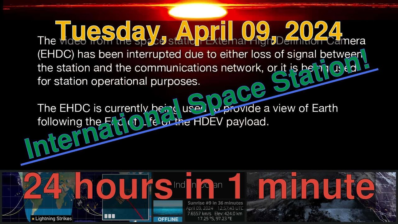 NASA Live Stream of Earth HD camera [04-09-2024] - Daily Time Lapse # ...
