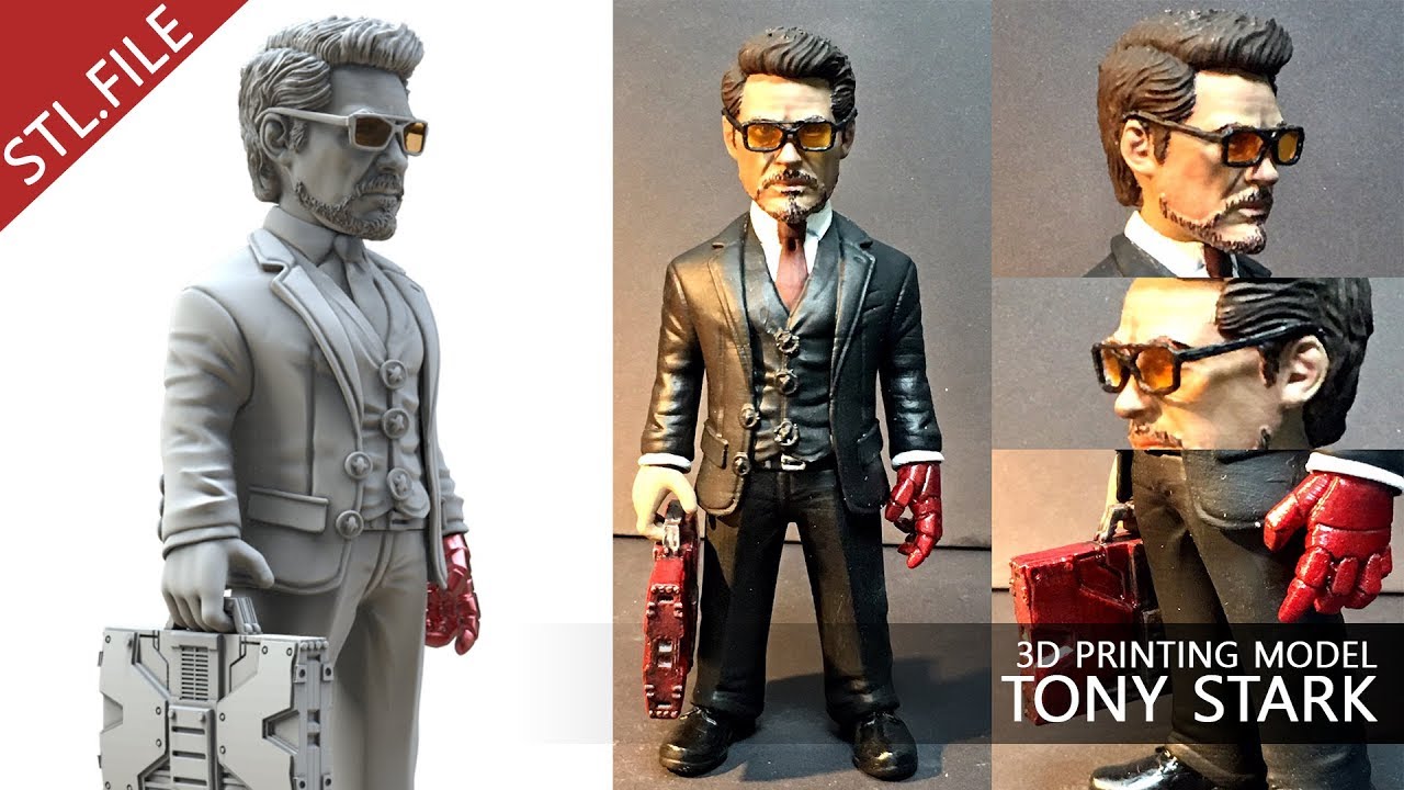 Tony Stark 3D printing model - YouTube