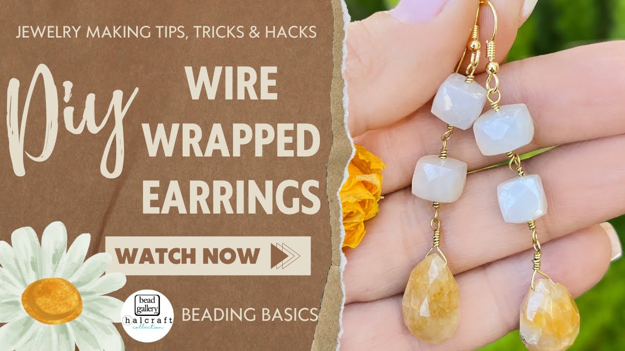 Wire wrapping made easy DIY wire wrapped loop earrings Tips Tricks ...
