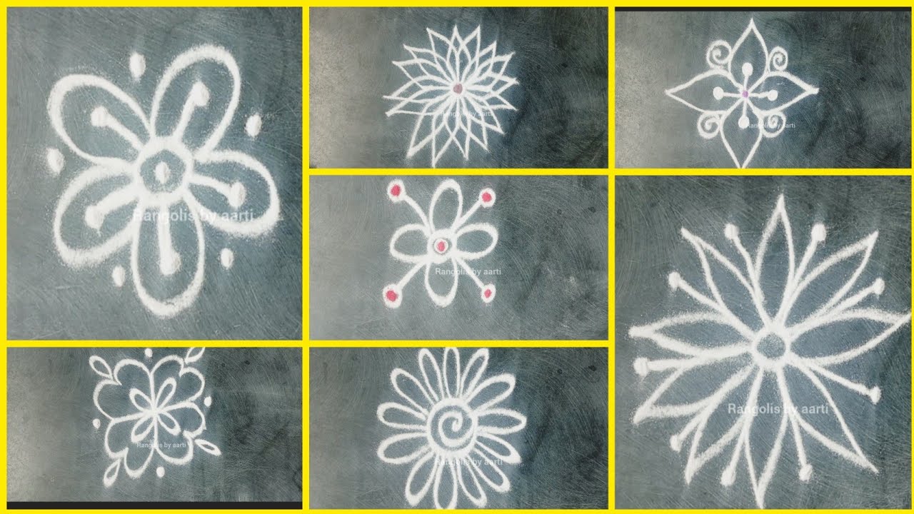 Rangoli for beginners | daily rangoli | small rangoli | easy rangoli ...