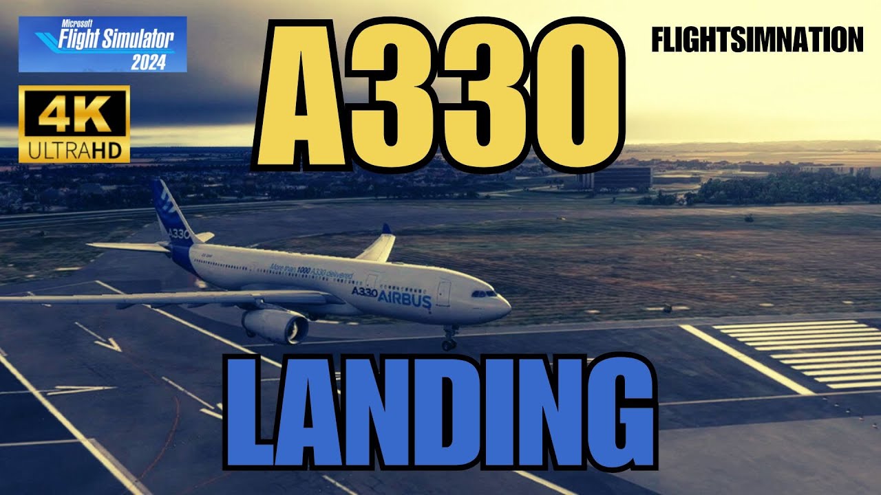 🛬 A330 Landing From Every Angle! ️ Cockpit, Window & Outside View | 4K ...