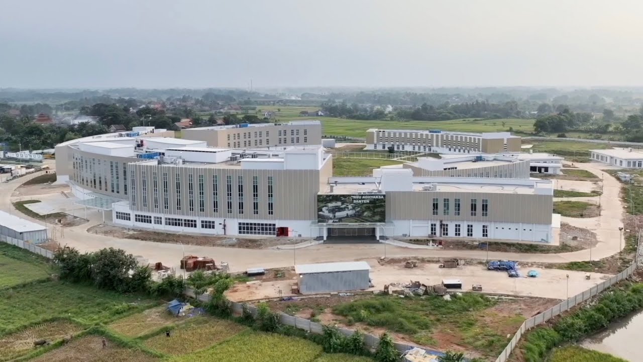 Tonggak Pencapaian Pembangunan Rumah Sakit Umum Adhyaksa Banten - YouTube