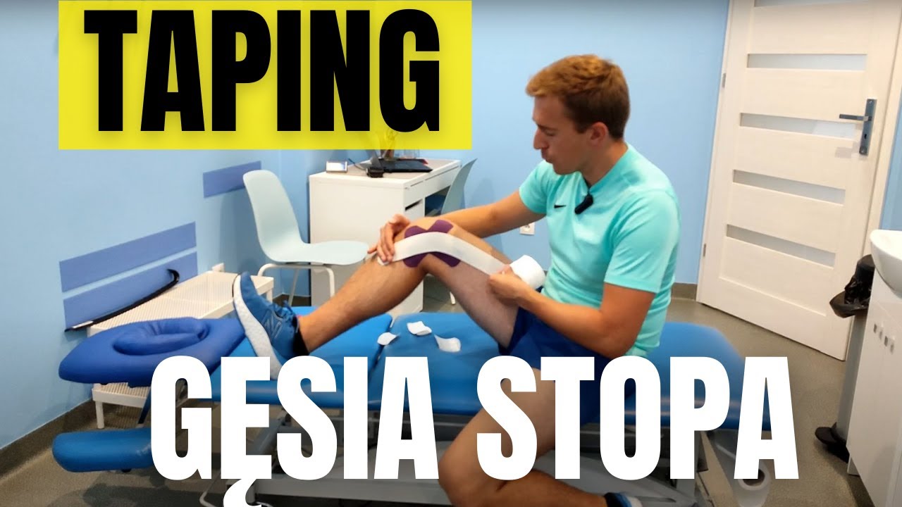GĘSIA STOPA- KINESIOTAPING. Samodzielne wykonanie. - YouTube