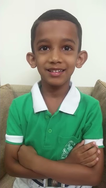 Multiplication table of 5 recited by Dhruv Dutta - YouTube