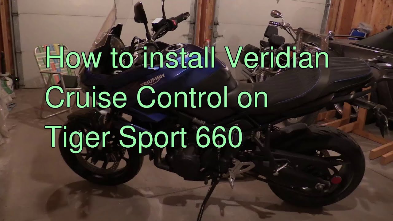 Veridian Cruise Control Install Tiger Sport 660 - YouTube