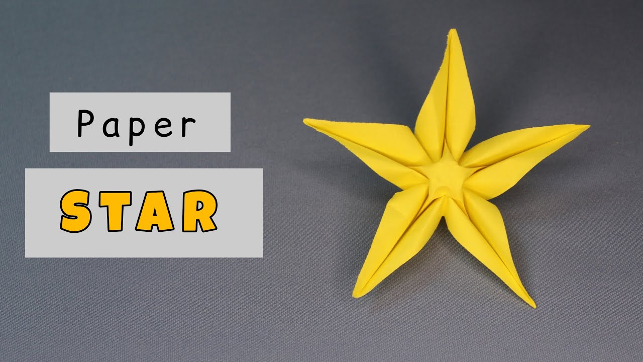 PAPER ORIGAMI STAR | STEP BY STEP PAPER CRAFT TUTORIAL STAR - YouTube