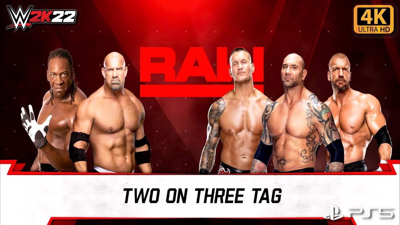 FULL MATCH - Goldberg and Booker T vs. Randy Orton, Batista, and Triple ...