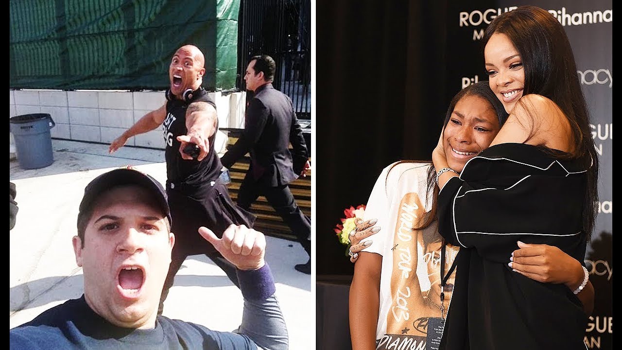 Famous People and Celebrities Surprising Fans By Being Nice Moments ...