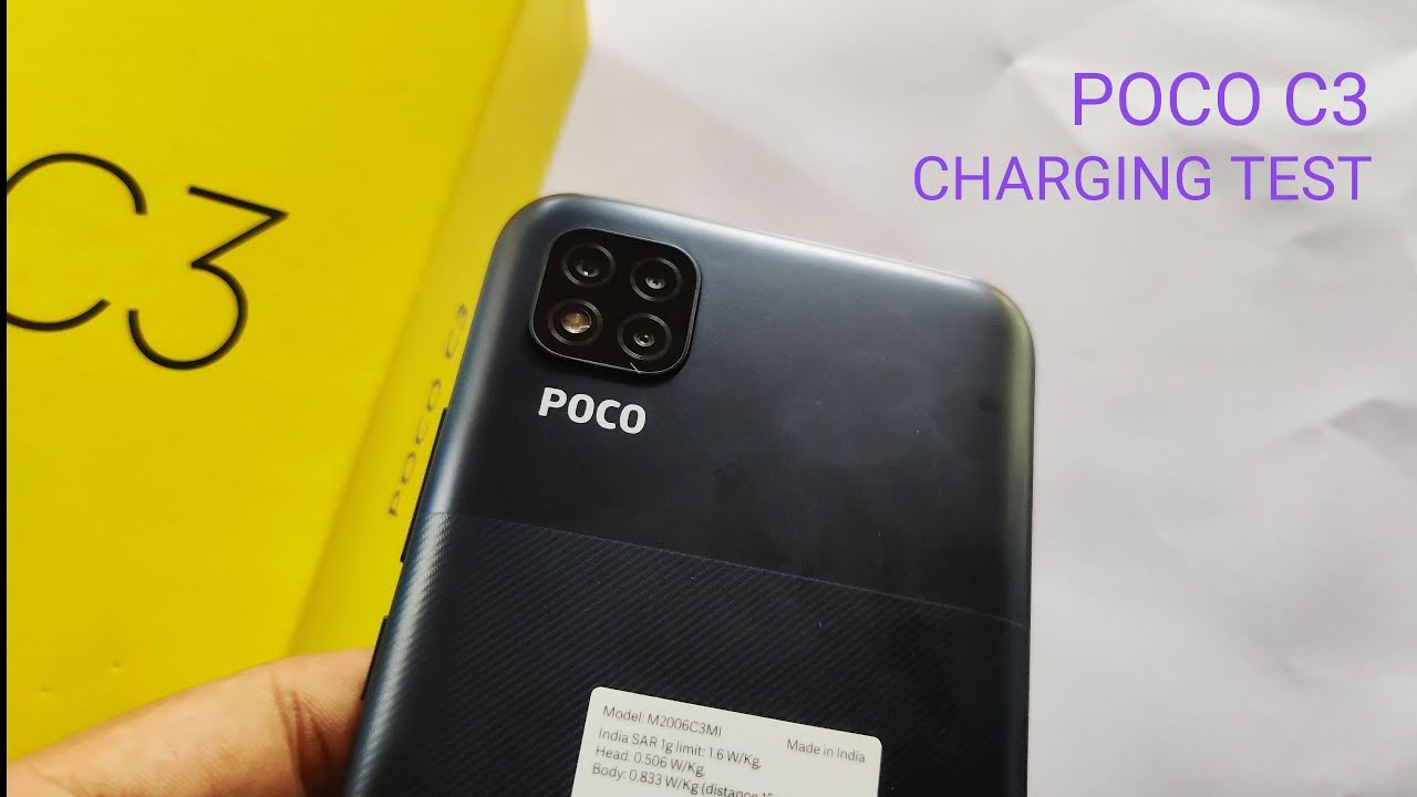 POCO C3 Charging Test - YouTube