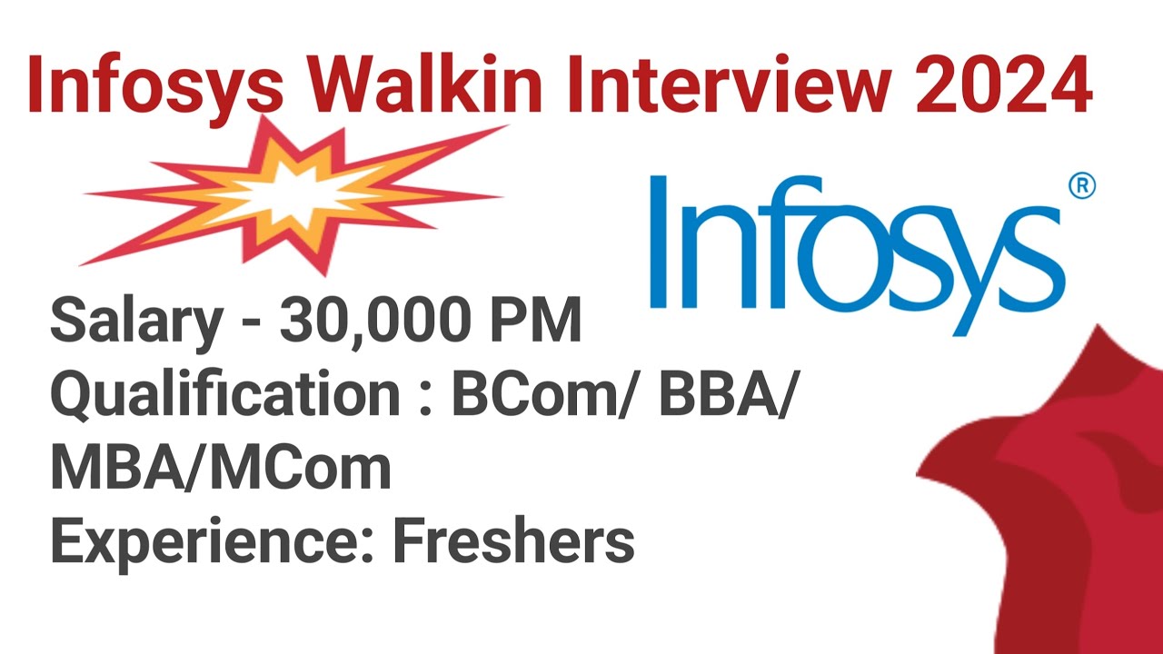 Fresher Jobs |Infosys Walkin Interview 2024 - YouTube