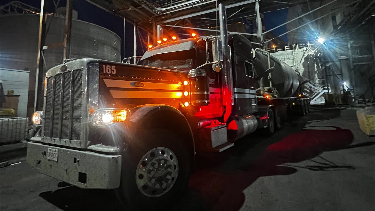 pneumatic trailers | B-train| Peterbilt |canada | Dry bulk hauling ...