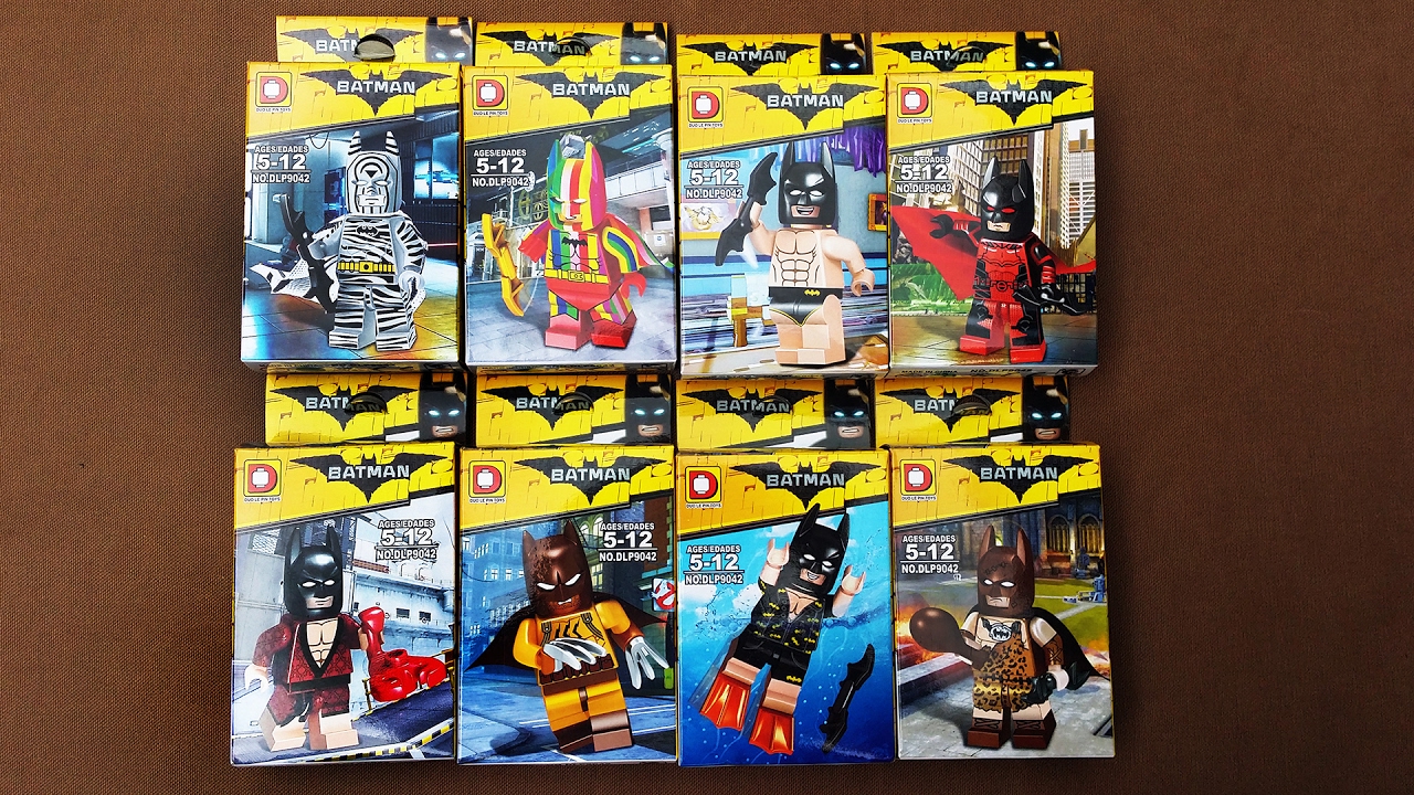 LEGO Batman Movie Minifigures (bootleg / knock-off) DLP9042 - YouTube