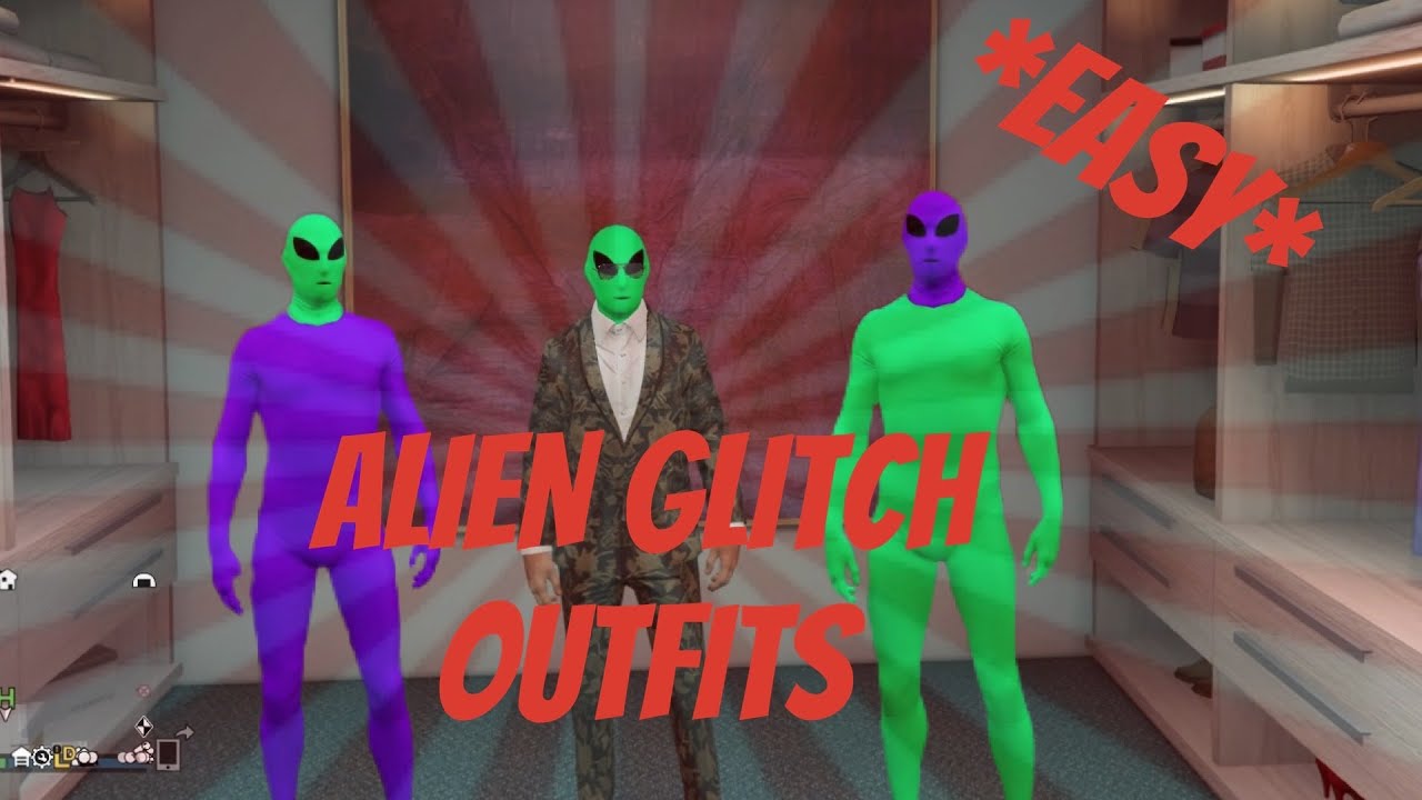 GTA 5 - How To Get Double Color Alien Suit / How To Get CLOTHES OVER ...