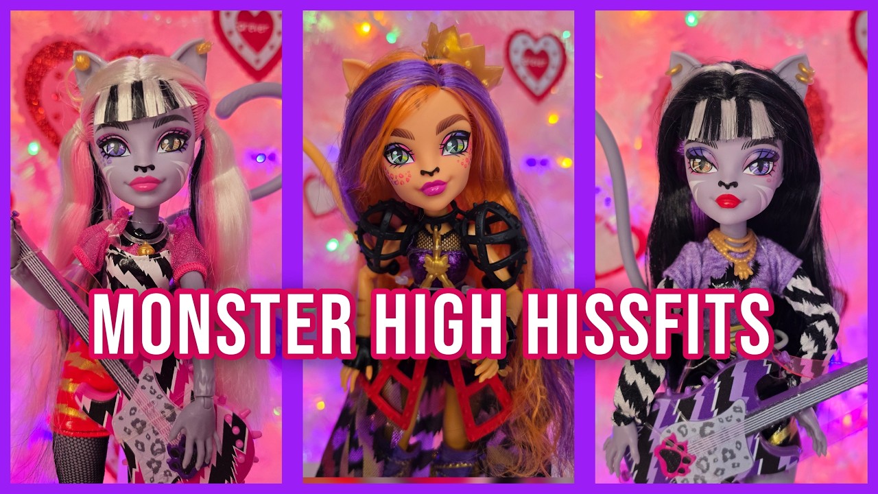 Monster High Hissfits Dolls- Unboxing and Review - YouTube