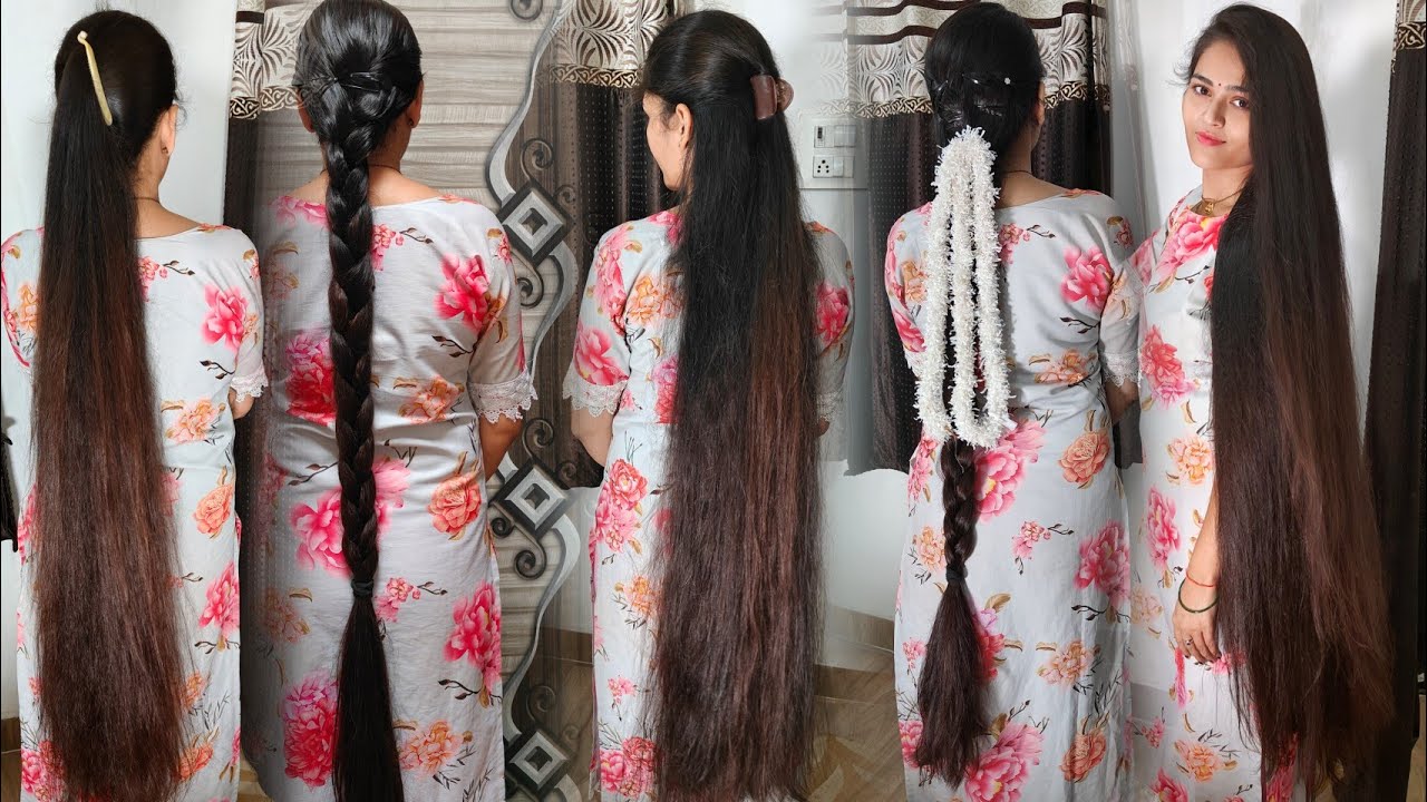 "Namrata Jaiswal Showing Off Her Incredible Knee-Length Hair in a ...