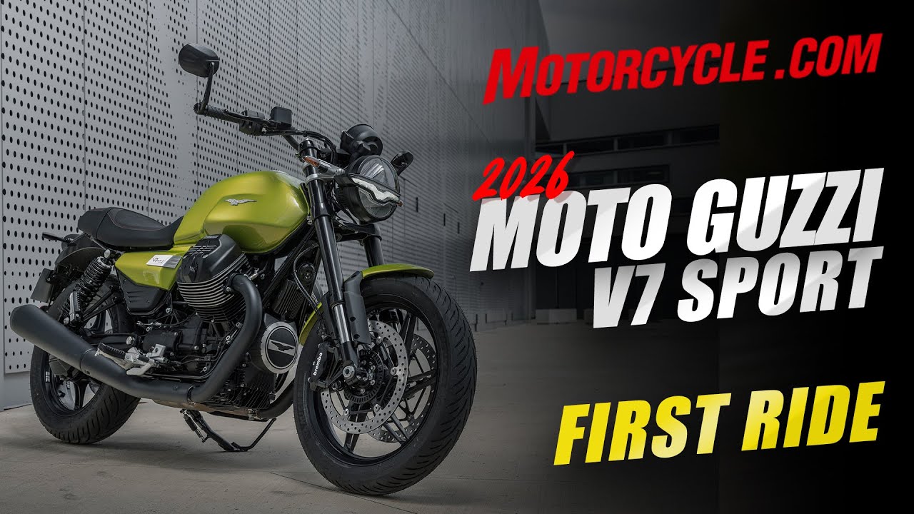 2026 Moto Guzzi V7 Sport Review — First Ride - YouTube