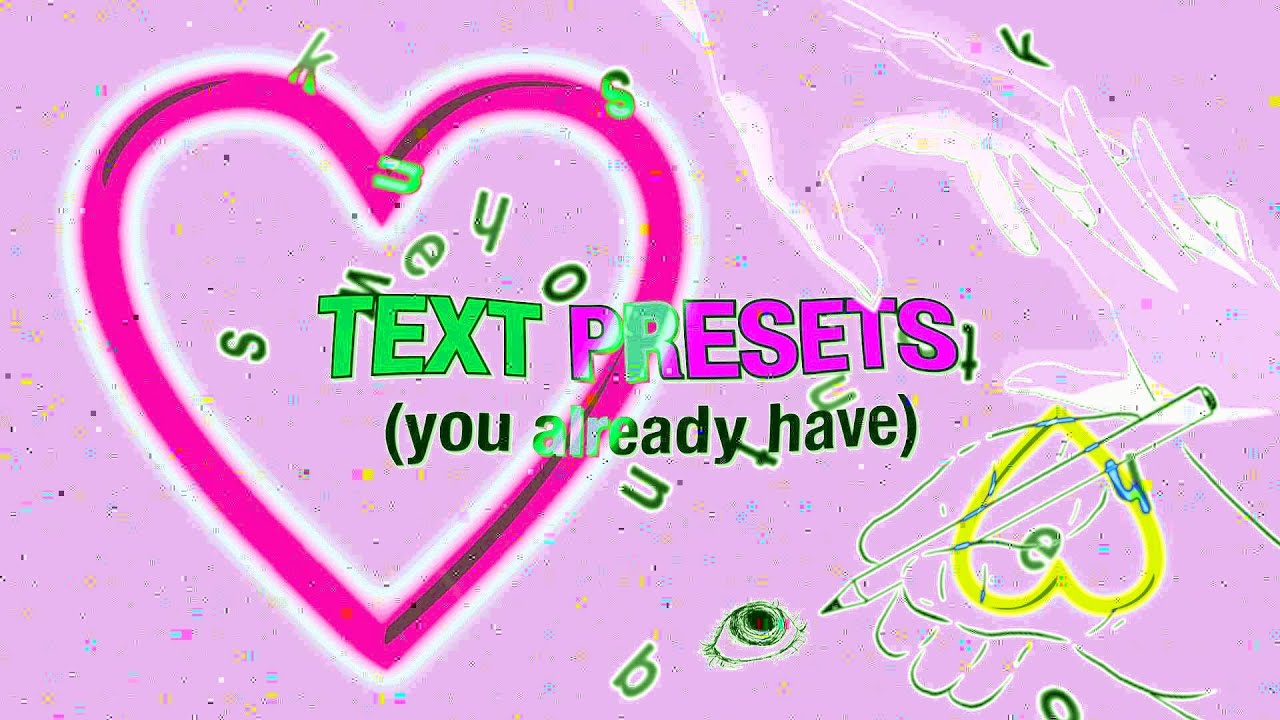 18 text presets you already have in AE - YouTube