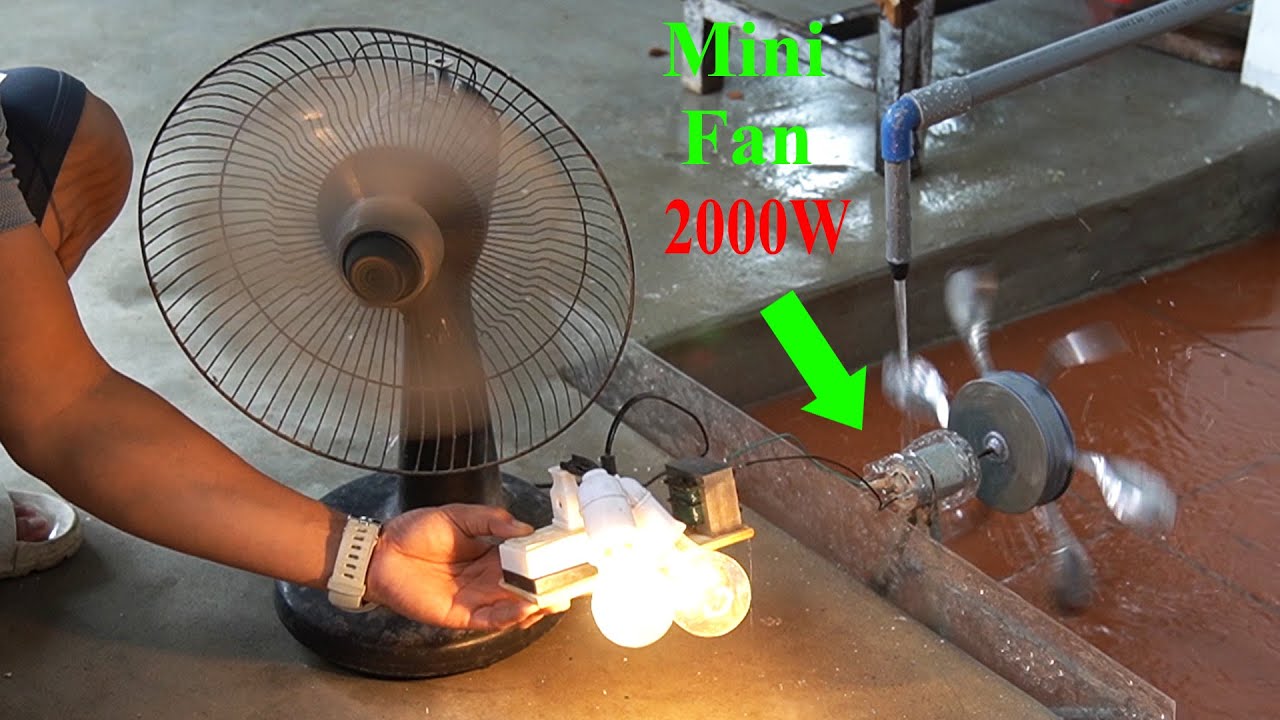 Harness the Power of Water Convert Your Fan into a Turbine Generator ...