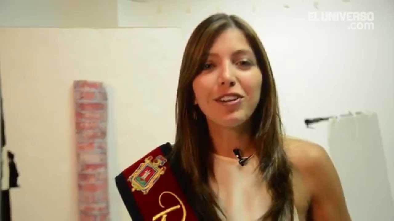 Carolina Báez, Reina de Quito 2015, saluda a los ecuatorianos - YouTube