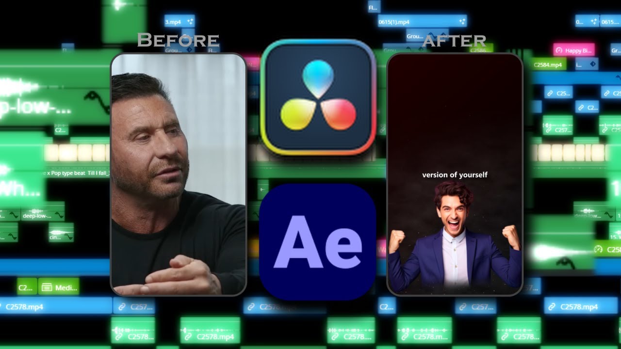 Before / After Edits PART 7 with DAVINCI RESOLVE & AFTER EFFECTS - YouTube