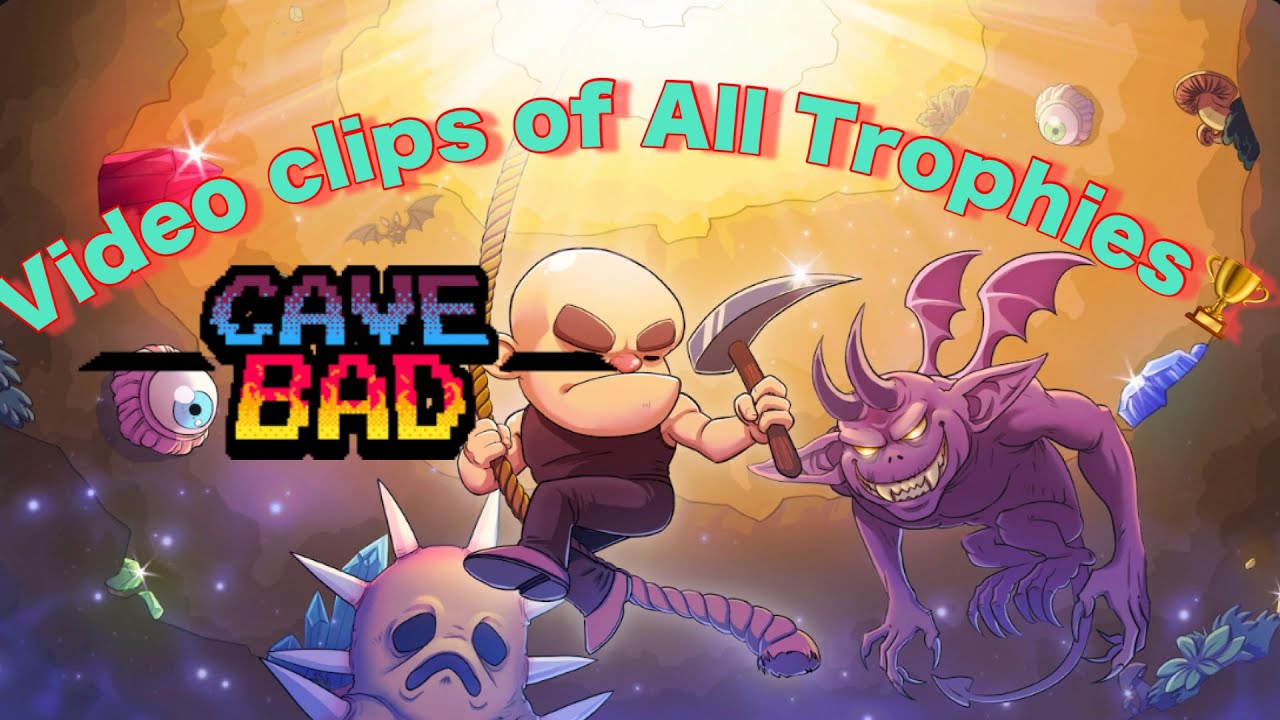 【CAVE BAD】全トロフィー獲得動画集🏆 (10秒解説付き) - YouTube