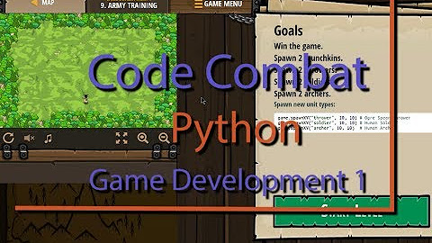 CodeCombat Game Development Python - YouTube