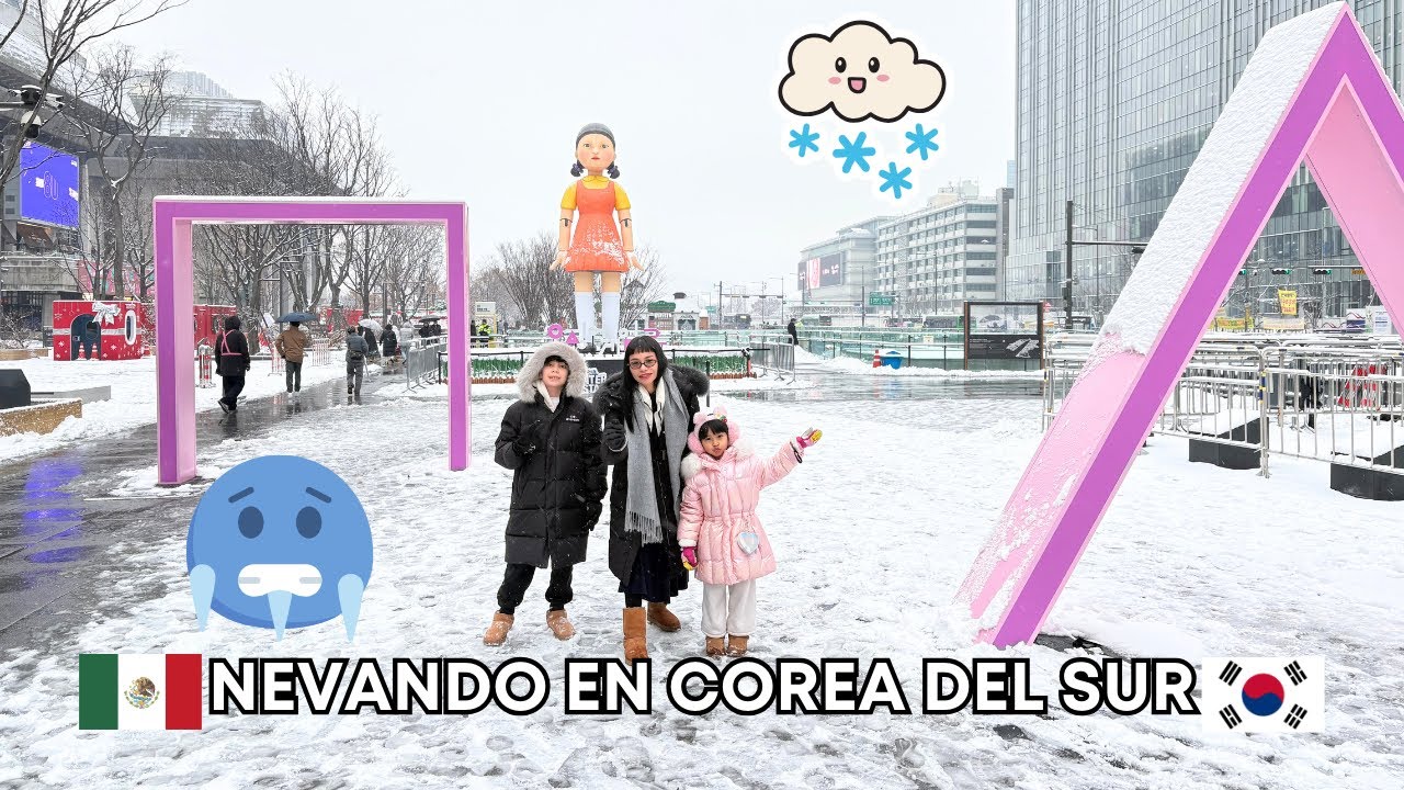 SNOWING IN KOREA 한국에 눈이 내린다 Daily Vlog #100 Mariel en Corea 🇰🇷 - YouTube