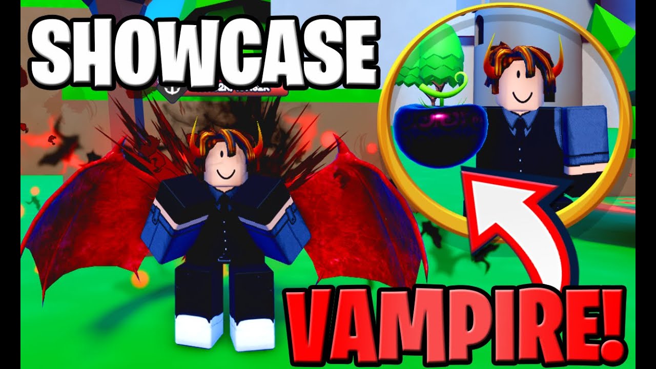 SHOWCASE DA NOVA FRUTA VAMPIRE NO ONE FRUIT SIMULATOR - ROBLOX - YouTube