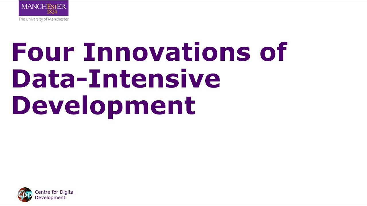 Four Innovations of Data-Intensive Development - YouTube