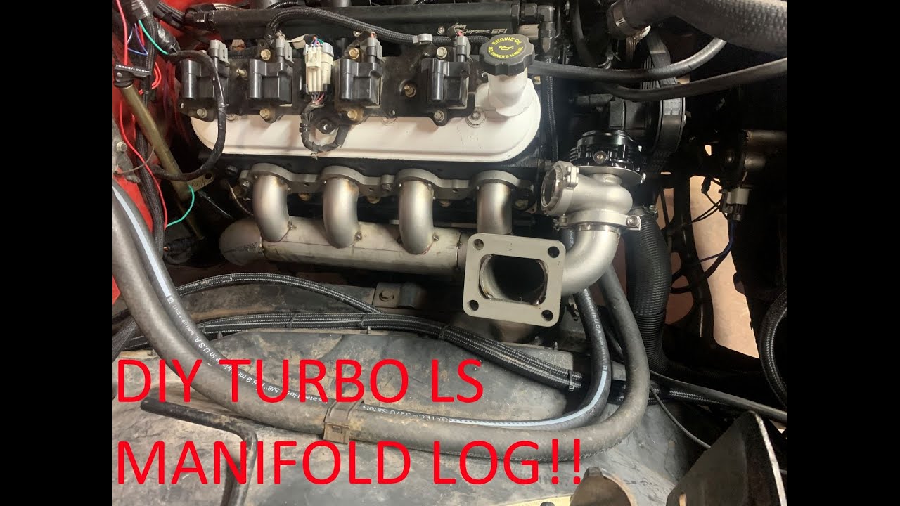 DIY Ls Turbo Manifold Log on a Budget! Pt. 1 Turbo LS C20 - YouTube