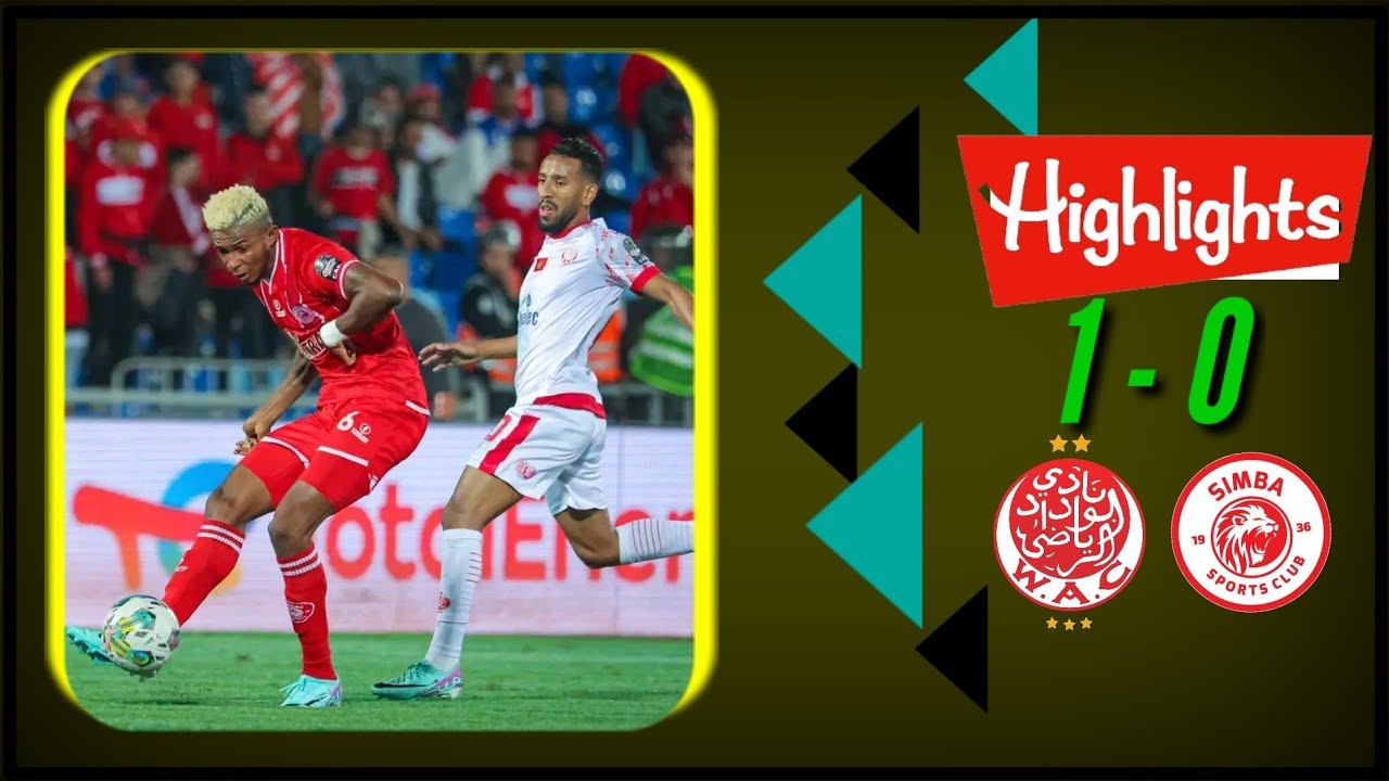 🔴LIVE:FULL HIGHLIGHTS SIMBA VS WYDAD CASABLANCA {1-0}|CAF LEAGUE - YouTube