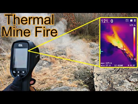 Laurel Run MINE FIRE with a Thermal Gun - Incredible Piece of Equipment ...