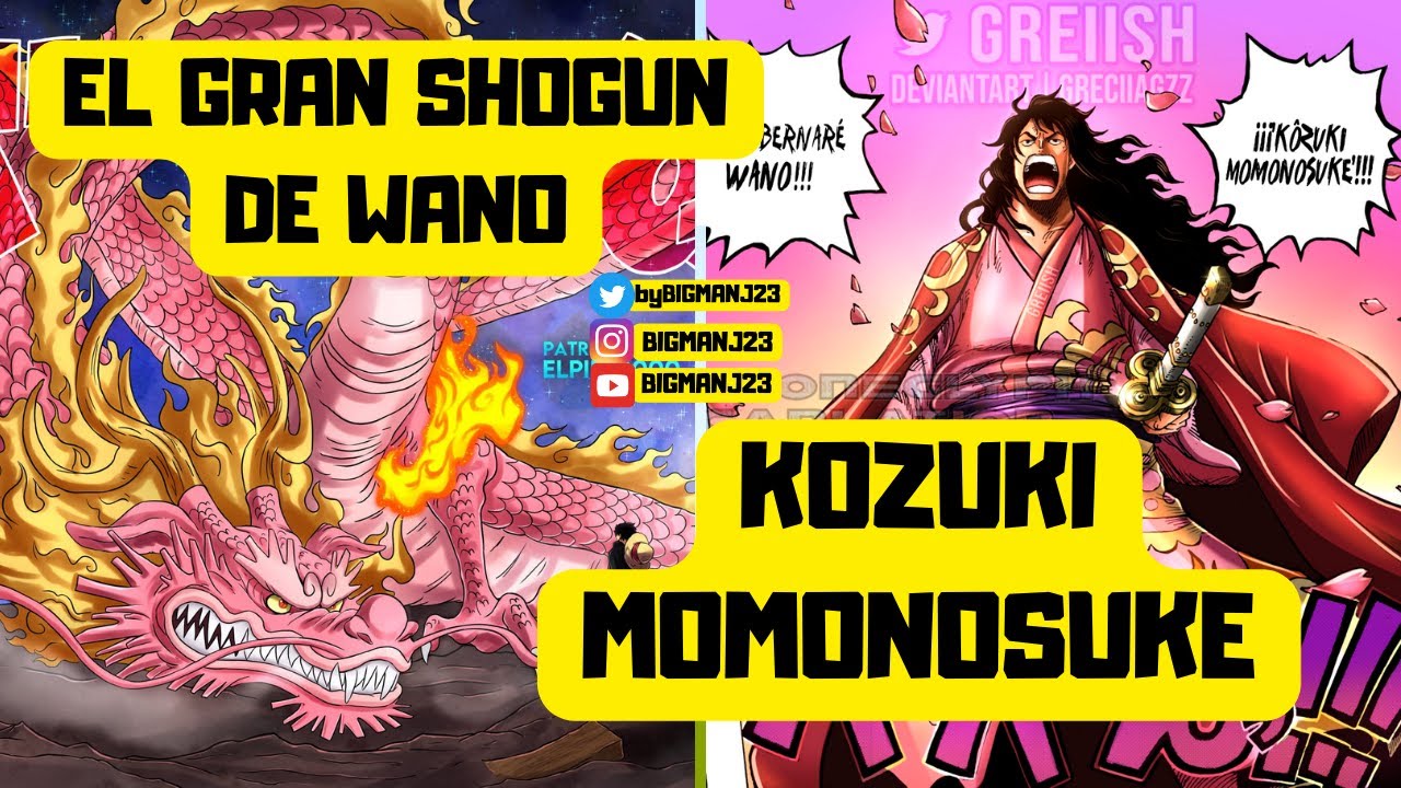 ONE PIECE ANÁLISIS DE PERSONAJES | KOZUKI MOMONOSUKE, EL GRAN SHOGUN DE ...