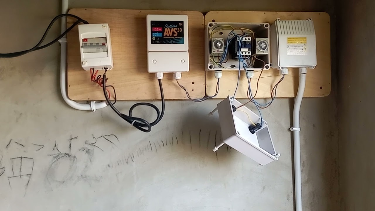Timer fixing to Borehole control box - YouTube