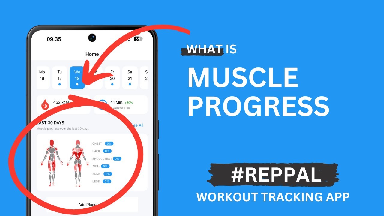 Track Muscle Progress - REPPAL Workout Tracking App - YouTube
