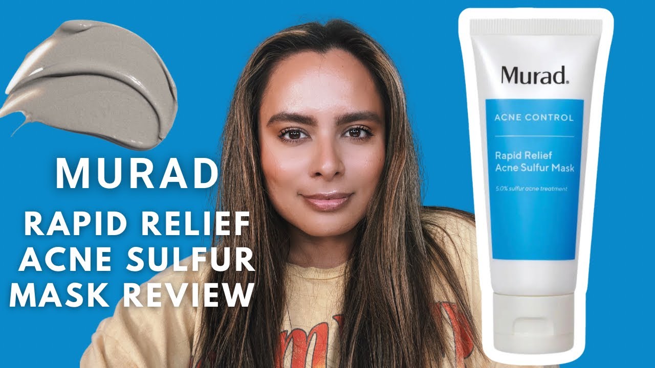 MURAD Rapid Relief Acne Sulfur Mask Review | Nadia Vega - YouTube