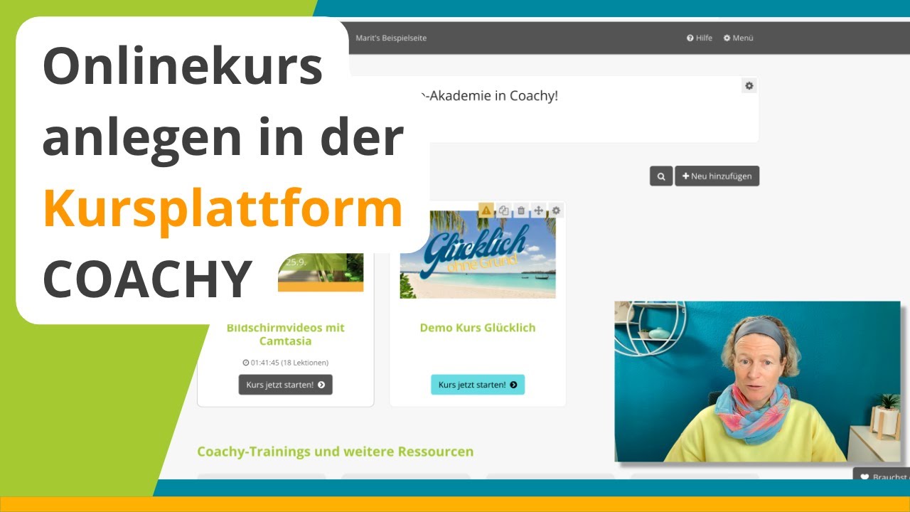 [Tutorial] und Einblick: Online-Kurs anlegen in COACHY - YouTube