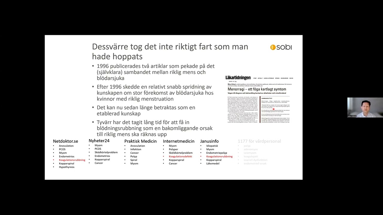 Kvinnors hälsa! -i relation till blödningsrubbningar. - YouTube