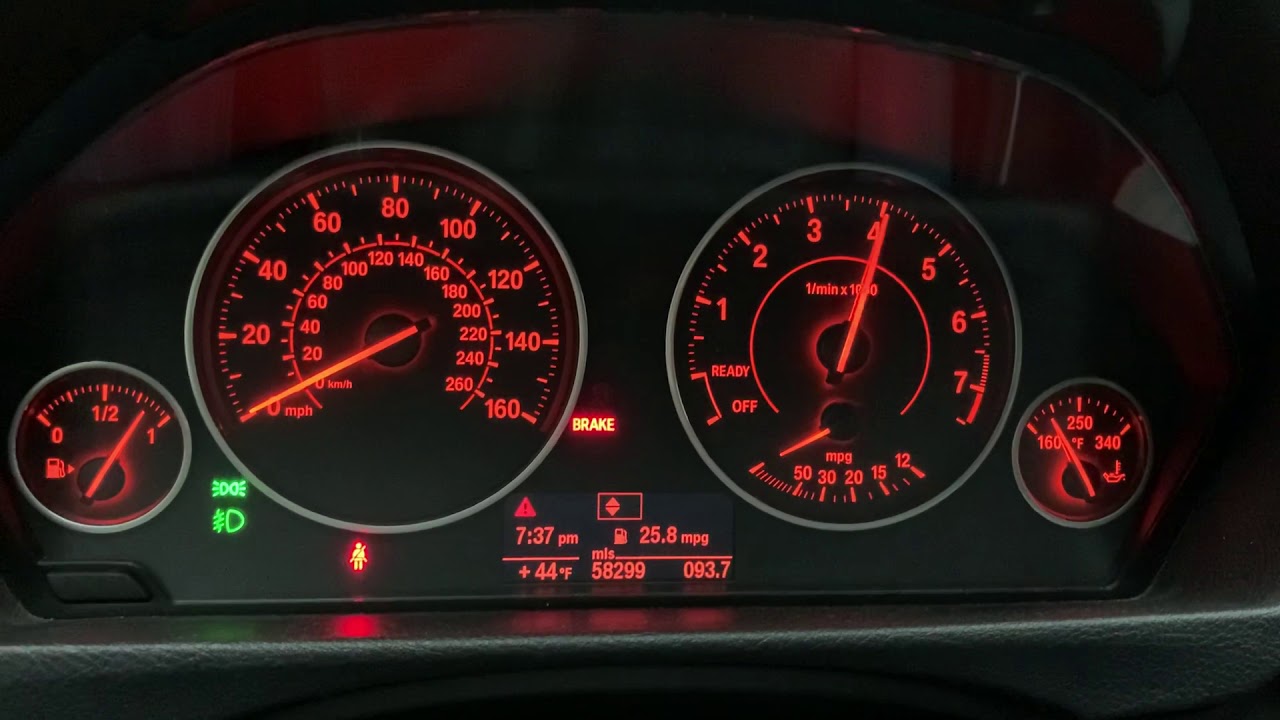 2013 BMW 328i F30 N20 engine rev - YouTube