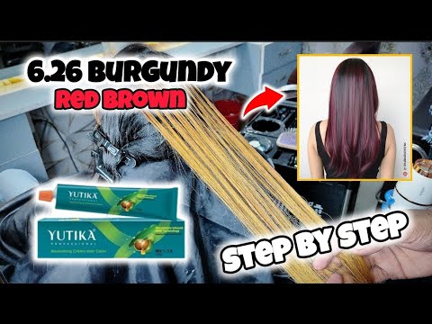 YUTIKA Professional 5.26 Red Hair Colour 💥 | Cherry Red Hair Colour | Hair Highlighting Step ByStep