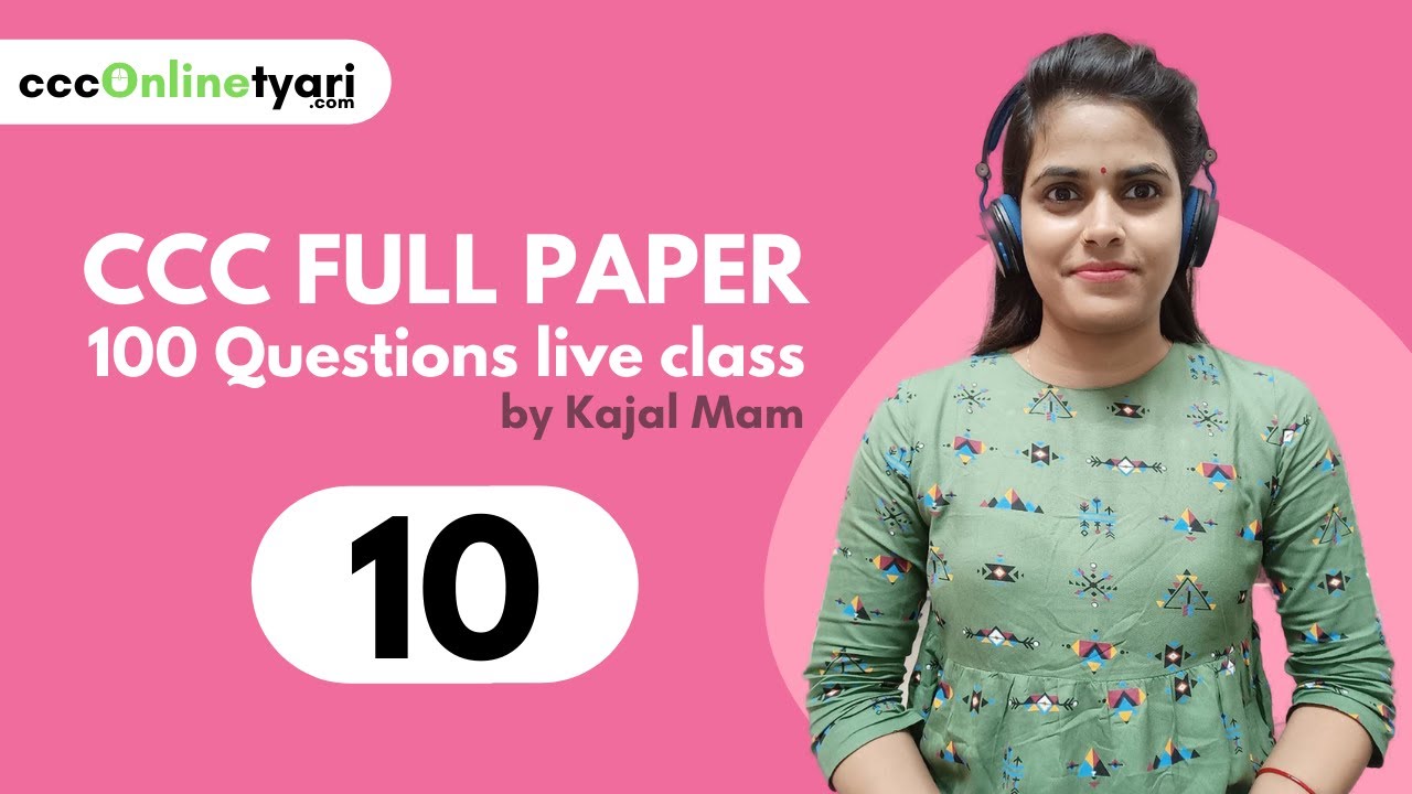 CCC Paper 10 Ccc Exam Paper In Hindi 100 ions CCC Online CCC Paper 10 Ccc Exam Paper In Hindi 100 ions CCC Online