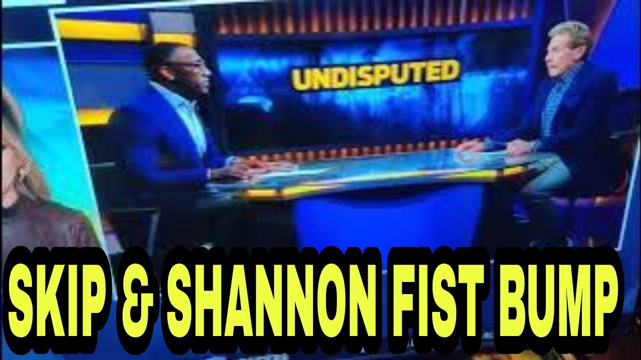 SHANNON SHARPE SKIP BAYLESS FIST BUMP ON UNDISPUTED - YouTube
