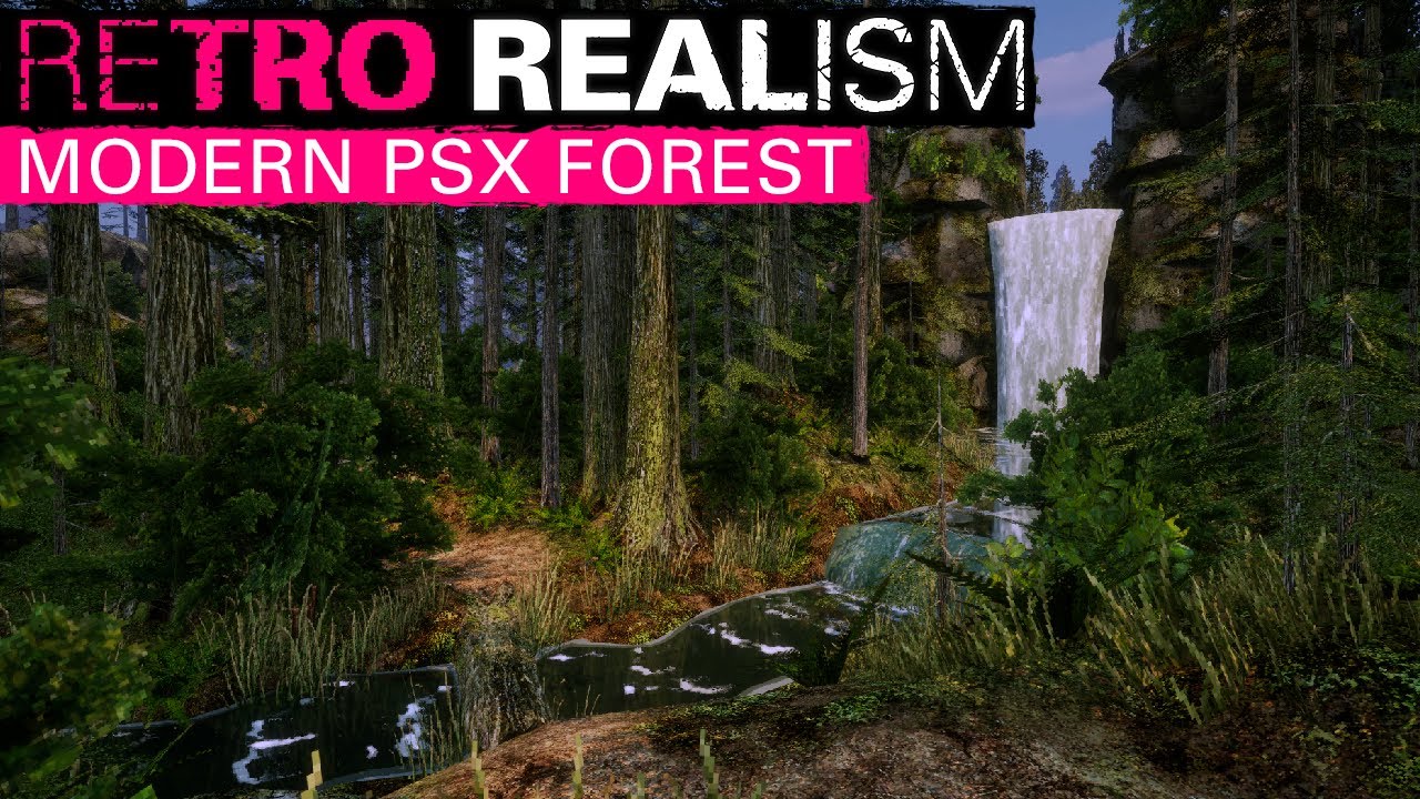 PSX Forest Asset Pack + Unreal Project | RETRO REALISM: Lonely Forest ...