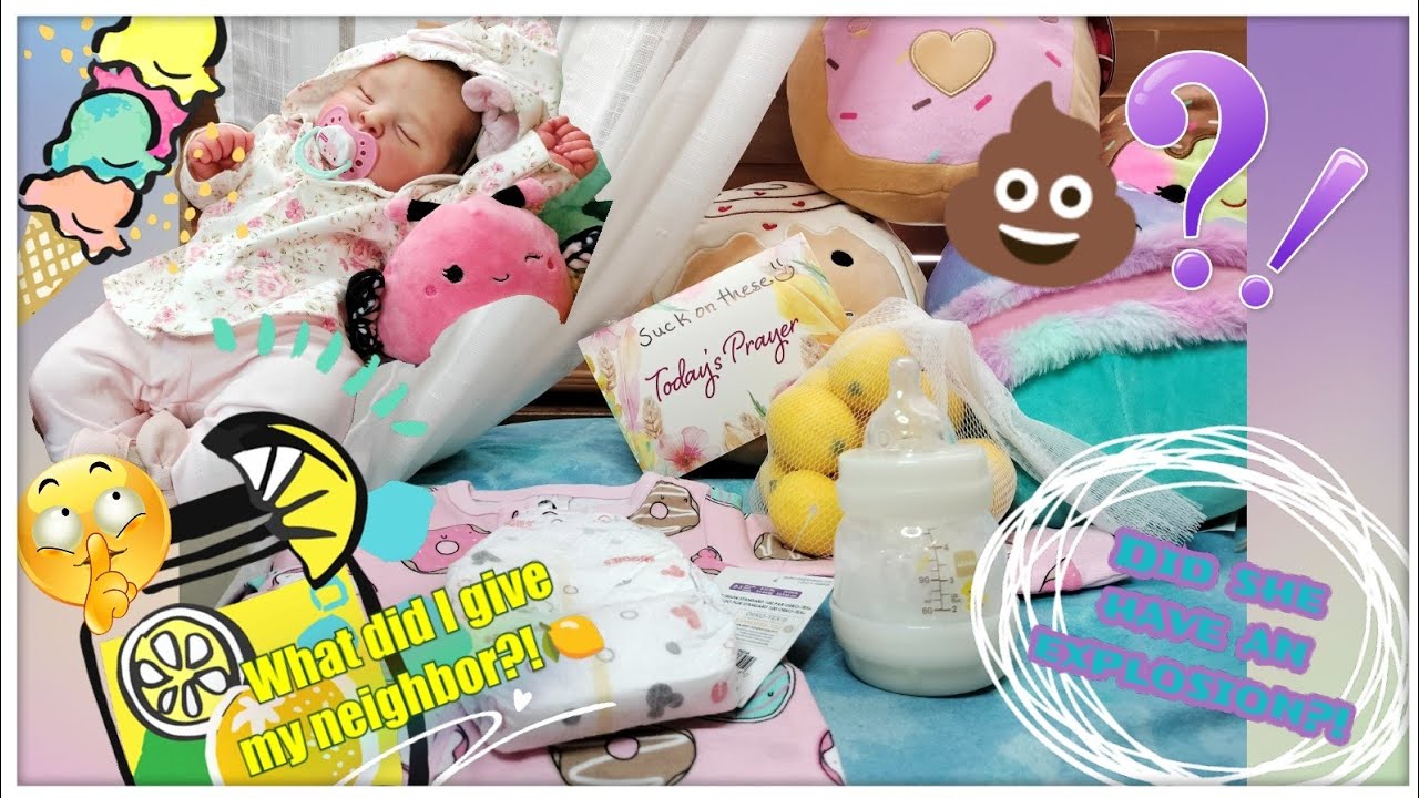 DIAPER EXPLOSION 💥💩💥 PLUS A GIFT FOR MY NEIGHBOR 🍋💕🍋💕 - YouTube